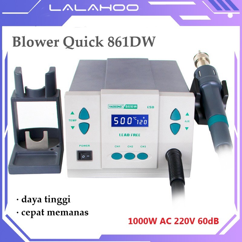 Jual Blower Quick 861DW Hot Air Solder Blower 861dw Lead Free Hot Gun ...