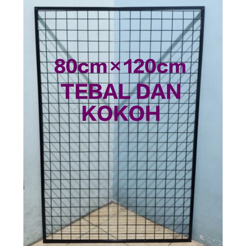 Jual RAK BINGKAI MUNDO 80CM×120CM,RAK DISPLAY PAJANGAN KONTER, RAM BESI ...