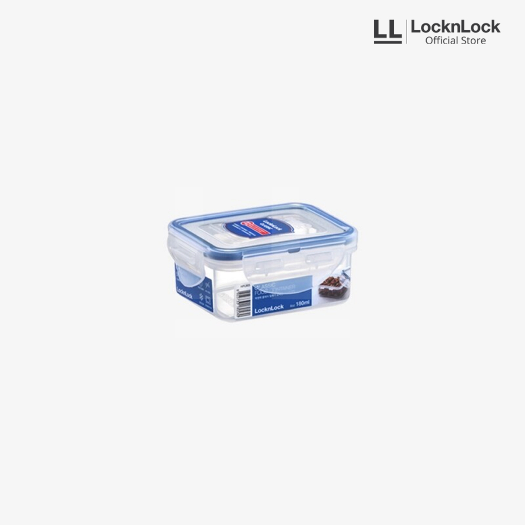 Jual LocknLock Classic Kotak Makan Rectangular Short 180ml - HPL805 ...