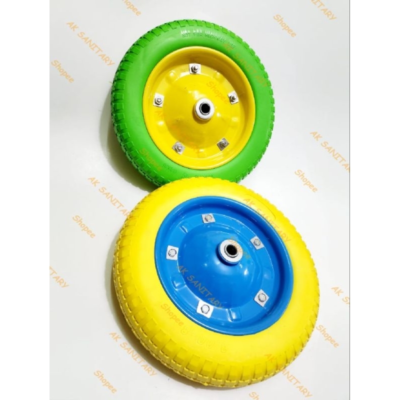 Jual Roda Ban Gerobak Universal / Ban Gerobak Sorong Angkong Mati PU ...