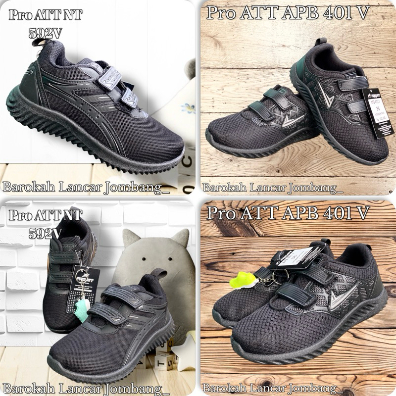 Jual SEPATU SEKOLAH HITAM PRO ATT TEC / ATT FCM NT APB SIZE 31-34 | Shopee Indonesia