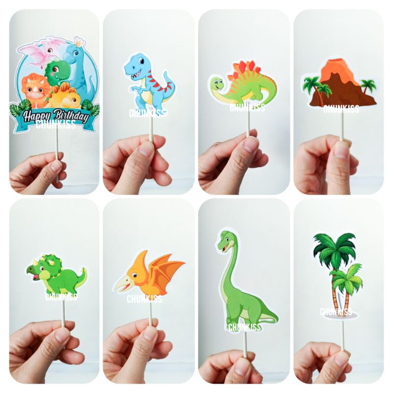 Jual Chunkiss Topper Kertas Dino/Dinosaurus | Shopee Indonesia