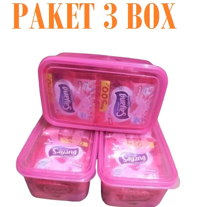 Jual ( PAKET ISI 3 BOX ) 24 PCS SABUN SAYANG CAIR / DETERGEN SAYANG ...