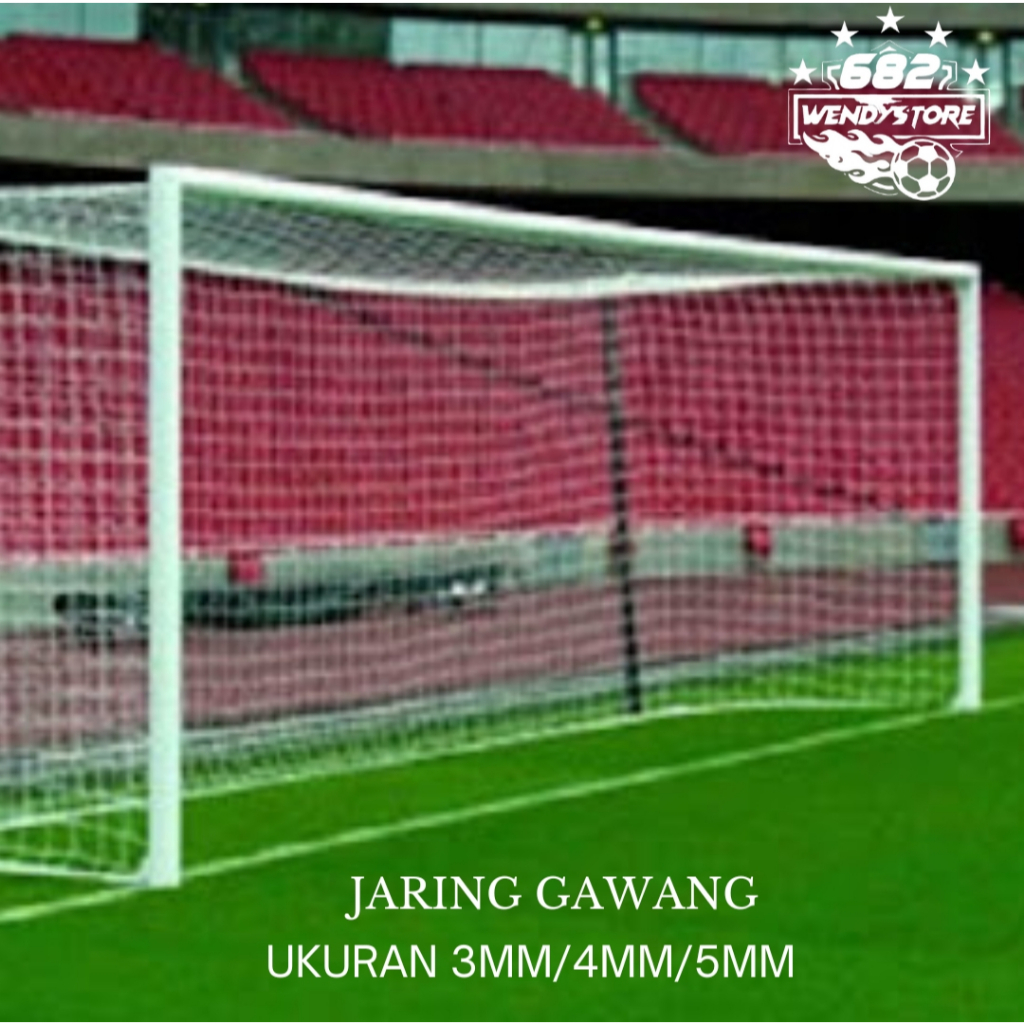 Jual Jaring gawang sepakk bola 1 set 2 pcs 3mm/4mm/5mm GTO untuk lapang ...