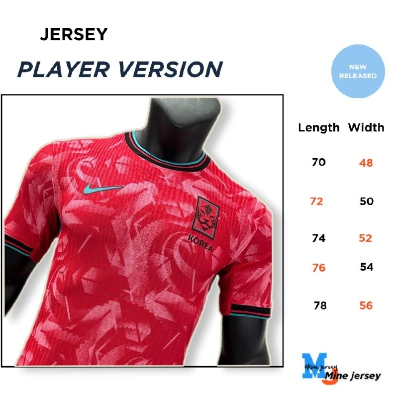 Jual Jersey player issue korea home 2024 25 Jersey player version ...