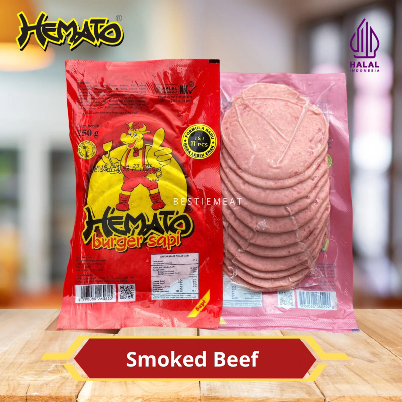 Jual Hemato Smoked Beef/ Beef Isi Burger 250g | Shopee Indonesia