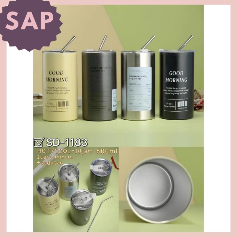 Jual TUMBLER tumblr TERMOS INSULATED MUG VACUUM CUP HOT & COOL 600 ML ...