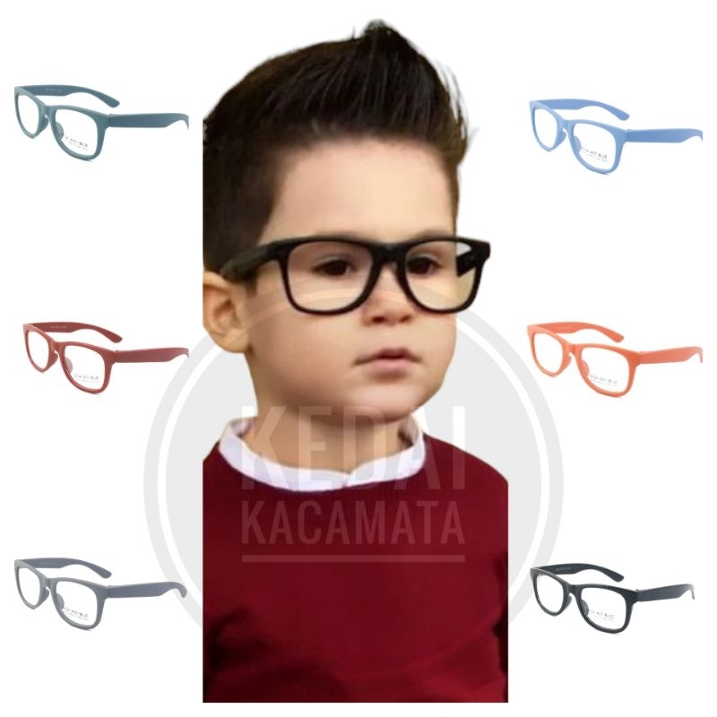 Jual 630 RADIASI ANAK/FRAME LENTUR KACAMATA ANAK LENSA RADIASI BLUE RAY ...
