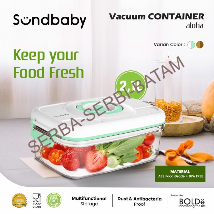 Jual Sundbaby Smart Vacuum Container – Aloha 2.1L (Penyimpanan Makanan ...