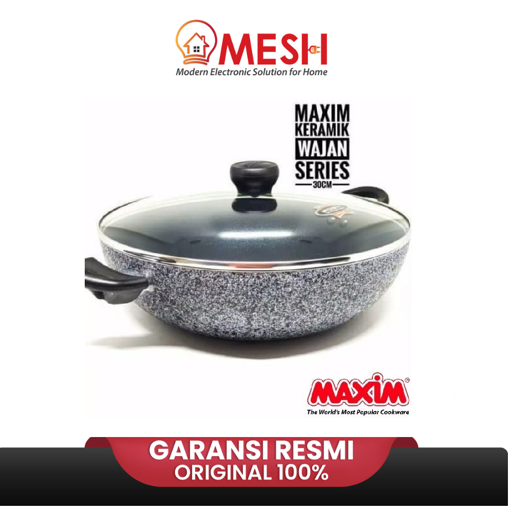 Jual Maxim NEO30WOK NEO 30WOK NEO 30 WOK - Neostone 30 Cm Wok + Glass ...