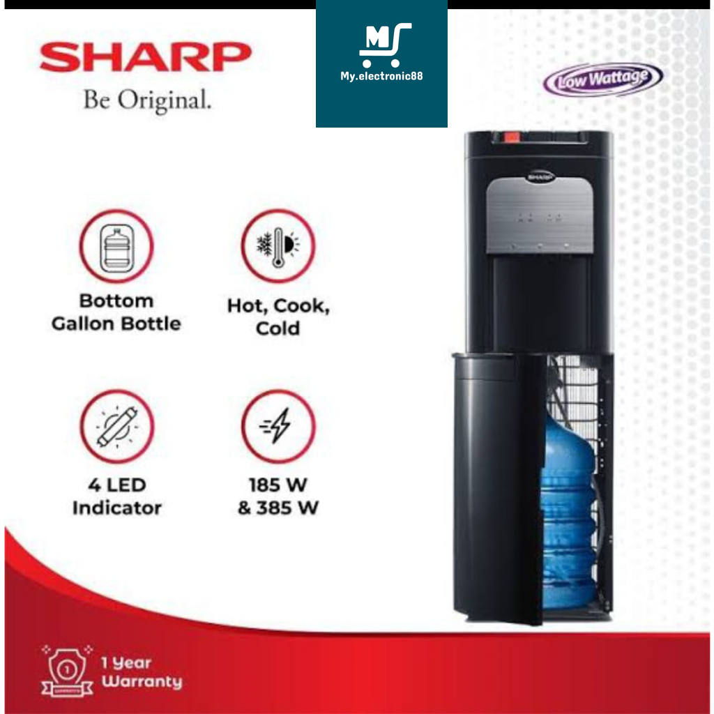 Jual DISPENSER SHARP BOTTOM LOADING (SWD-72EHL-BK) | Shopee Indonesia