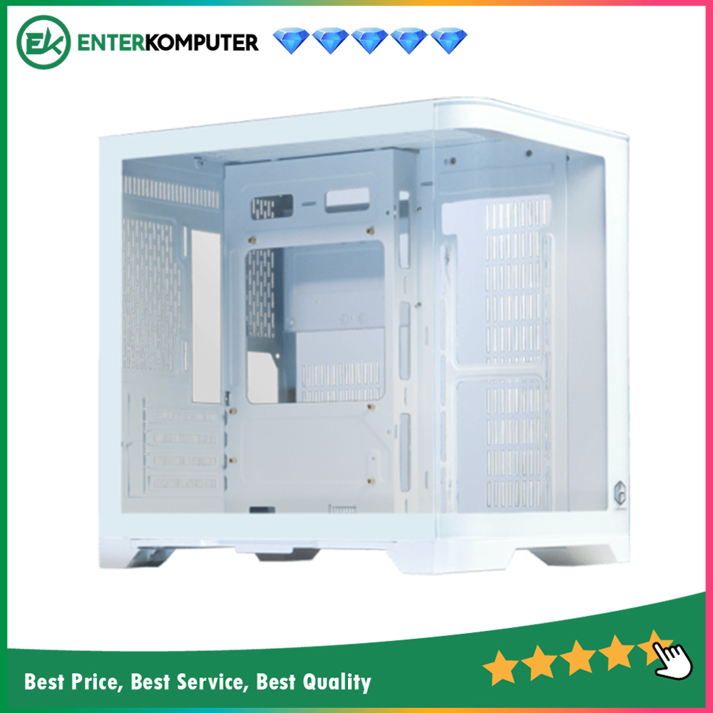 Jual CUBE GAMING CURVAR WHITE - mATX Gaming Case - Front Curve Design & Left Side Tempered Glass ...