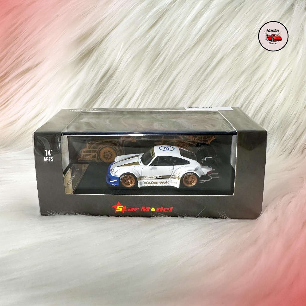 Jual Diecast Star Model 1:64 Porsche RWB 930 GT Wing NFS White Livery ...