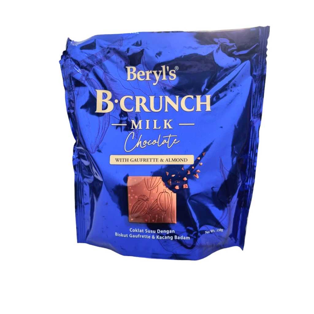 Jual Beryls B Crunch Milk Chocolate With Gaufrette and Almond | Shopee ...