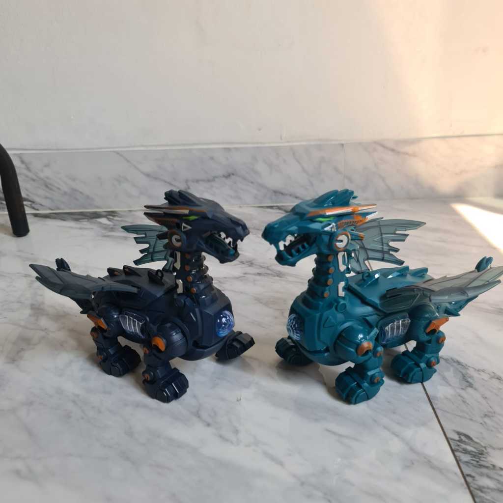 Jual Mainan Dinosaurus Naga Dragon bisa jalan dan ada lampunya / Dino ...