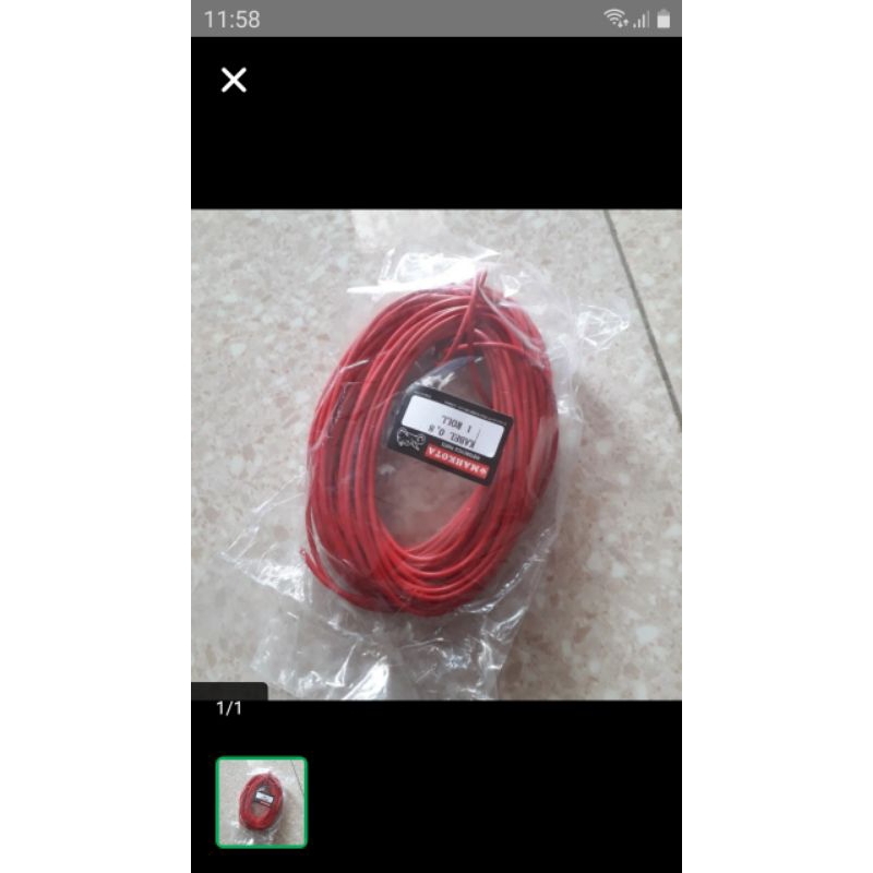 Jual kabel body motor per meter merah | Shopee Indonesia
