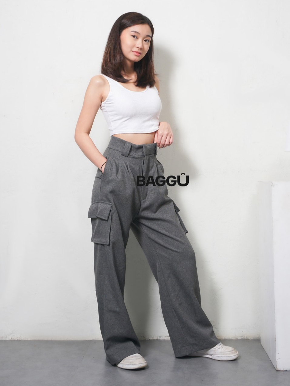 Jual BAGGU Lisa Cargo Loose Pants - Celana Cargo [ Celana Hightwaist Wanita ] Semiwool | Shopee ...