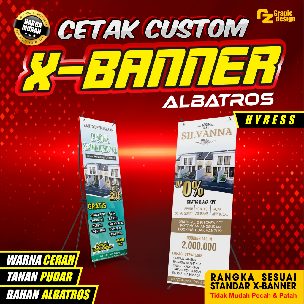 Jual STANDING BANNER X BANNER DAN ROLL BANNER | ALBATROOS HIRES ...