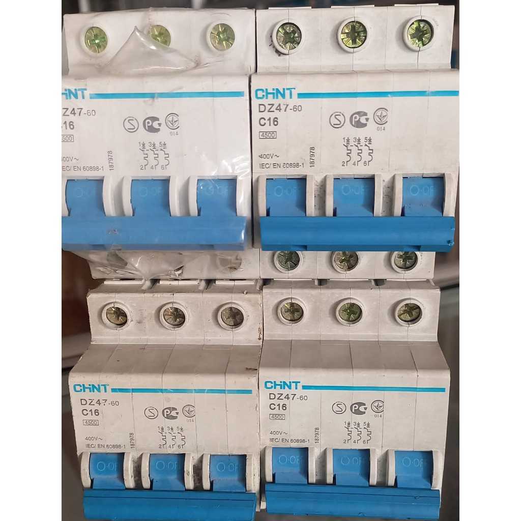 Jual MCB CHINT 16 AMPERE 3 PHASE | Shopee Indonesia