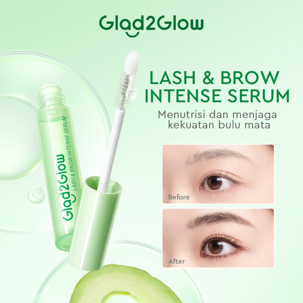 Jual Glad2Glow 2in1 Eyelash & BROW INTENSE SERUM Eyelash Extension -Serum Penumbuh Bulu Mata dan ...