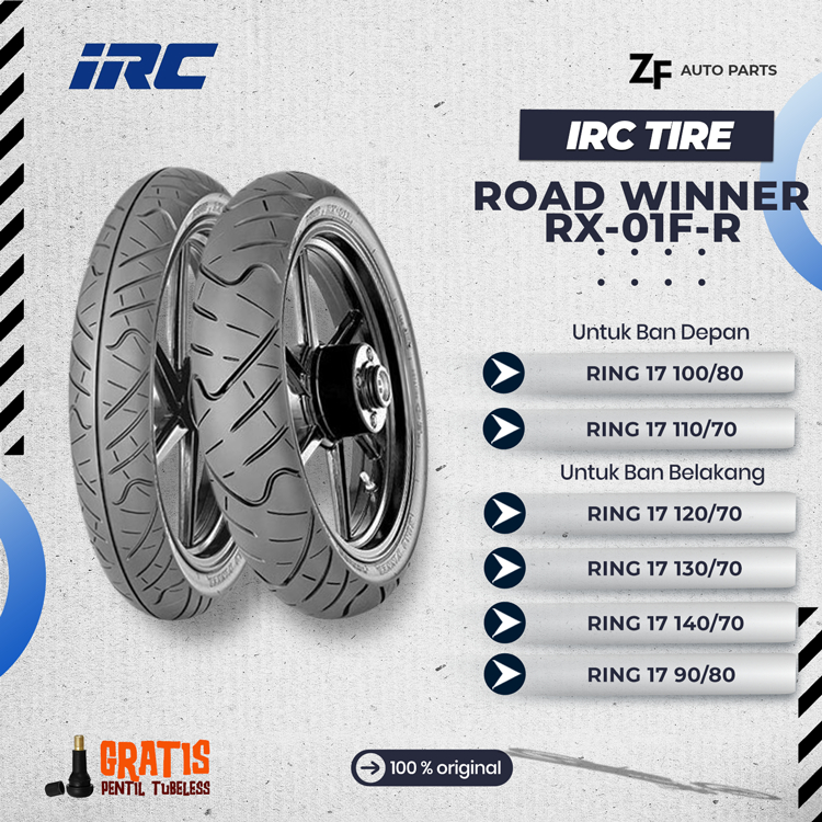 Jual BAN MOTOR BEBEK IRC RX-01 F Ring 17 TUBELES DEPAN BELAKANG Vixion CB150R Tiger | Shopee ...