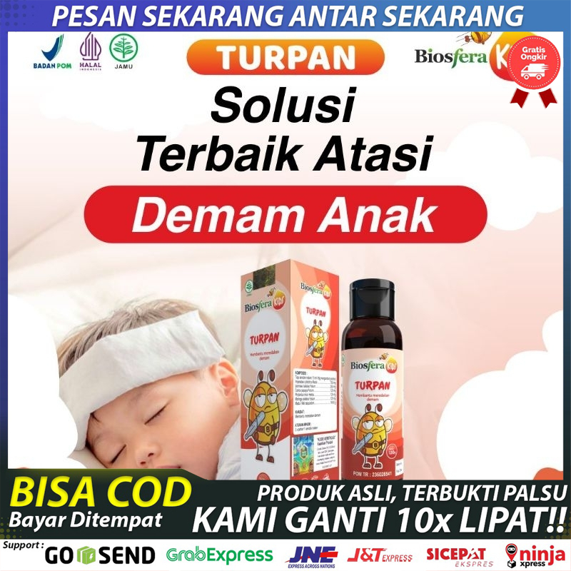 Jual Biosfera Kids Madu Turpan obat demam anak 2 3 4 Tahun Obat Penurun Panas Anak Herbal ...
