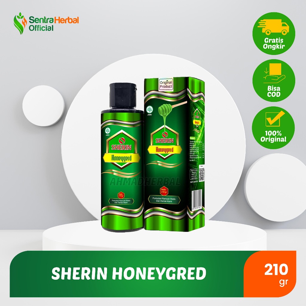 Jual Sherin Madu Honeygred | Herbal Madu Hijau Untuk Maag/GERD | Isi ...