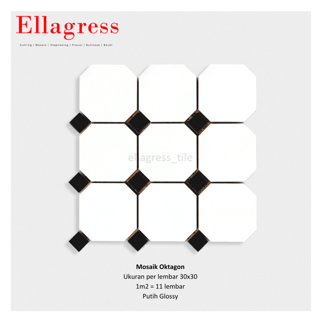 Jual Ellagress Mosaik Oktagon 30x30 | Shopee Indonesia