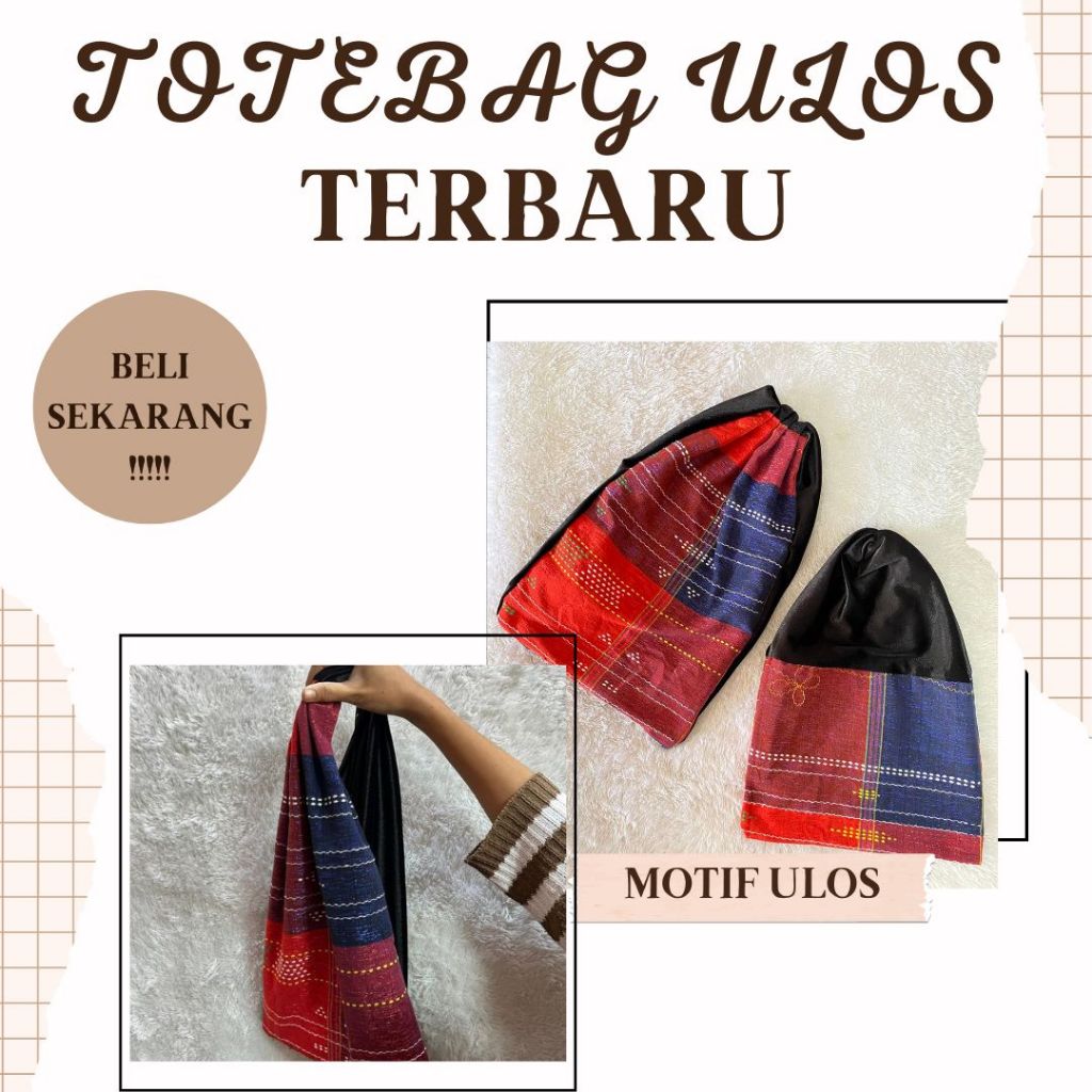 Jual Totebag Motif Ulos - Tas Jinjing - Tas Totebag Etnik - Totebag ...