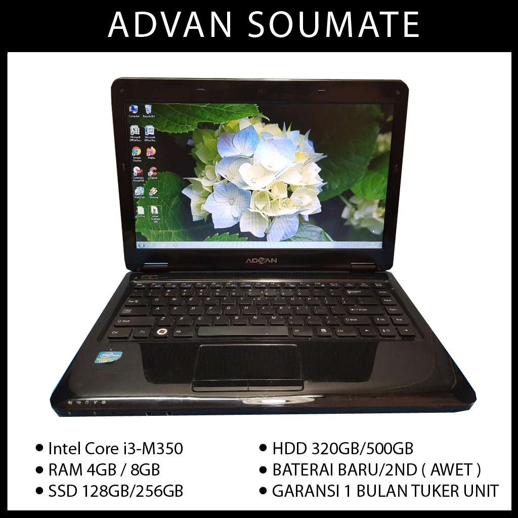 Jual LAPTOP CORE I3 3230M RAM 8GB SSD 256GB / ADVAN SOULMATE | Shopee Indonesia