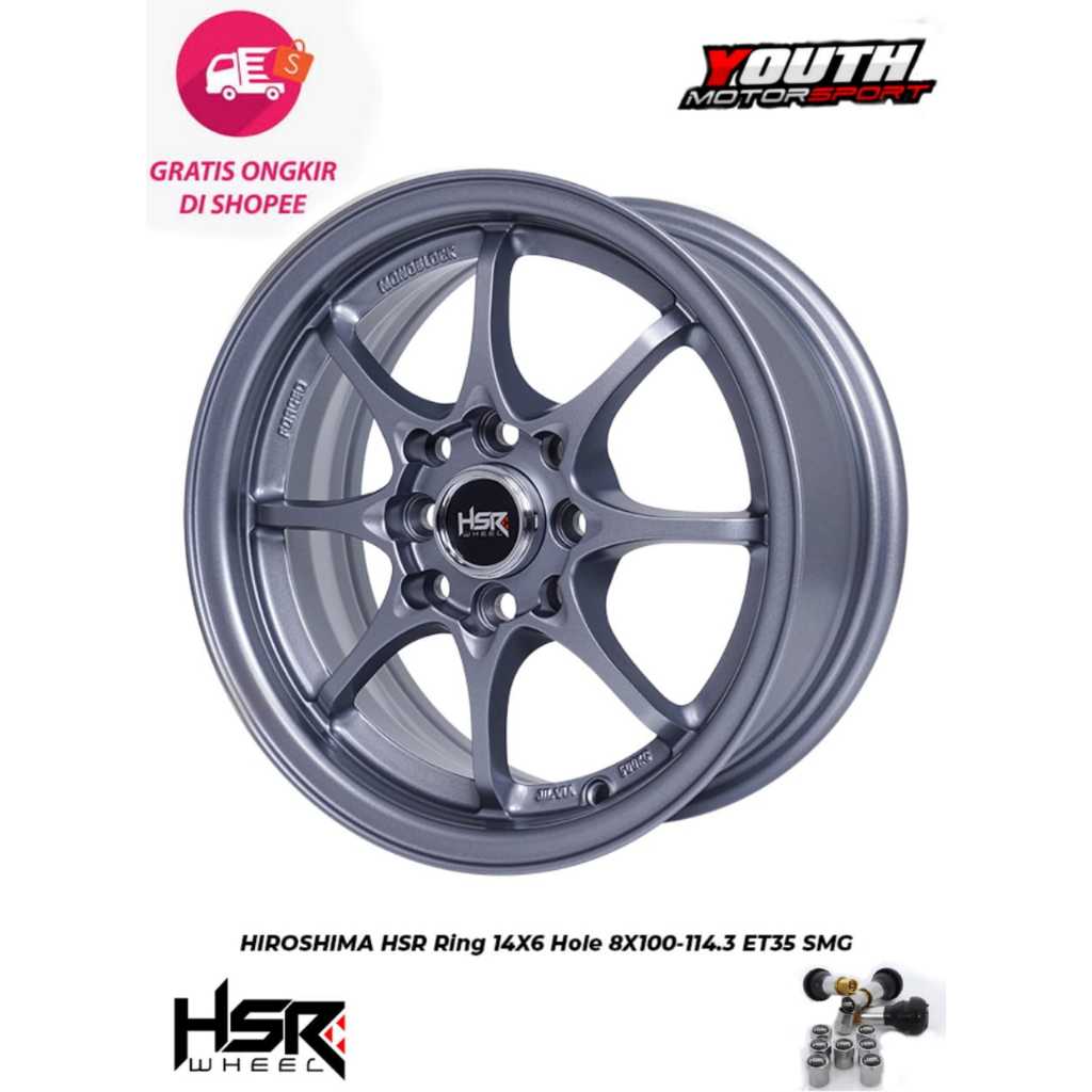 Jual VELG R14 MODEL CE28 HSR HIROSHIMA FOR AVANZA,XENIA,BRIO,SIGRA,AGYA,CALYA,WULING AIR-EV DLL ...