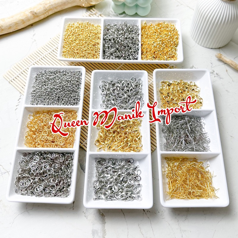 Jual Bahan Alat Meronce Komplit Kokot Udang Kodokan Stopper Paku Ring ...