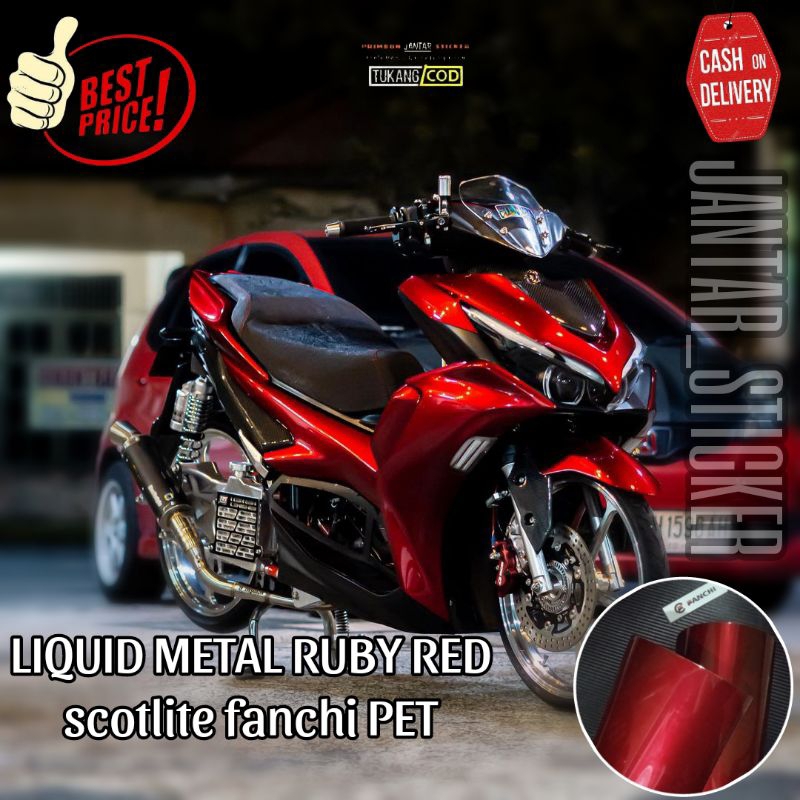 Jual Sticker Scotlite Liquid Metal Ruby Red Merk Fanchi Seri Pet ...