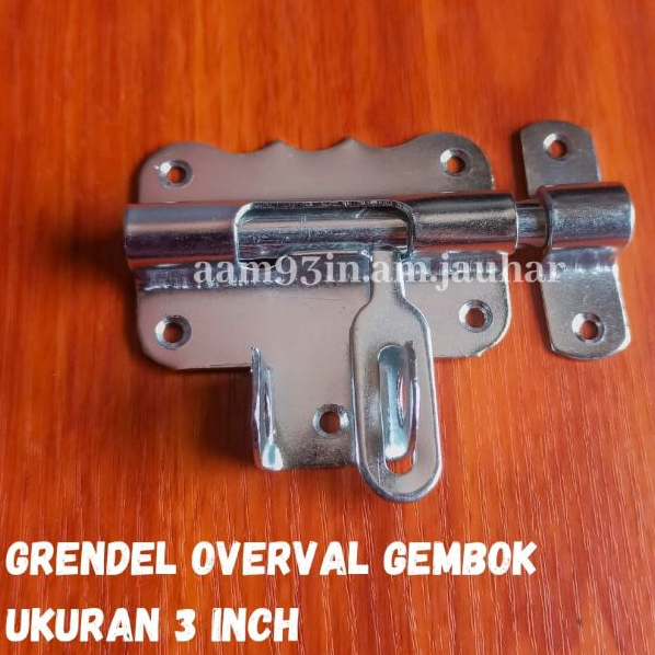 Jual Grendel Overval Overpal Operval Operpal 3 inch tebal 1,5 mm baja ...