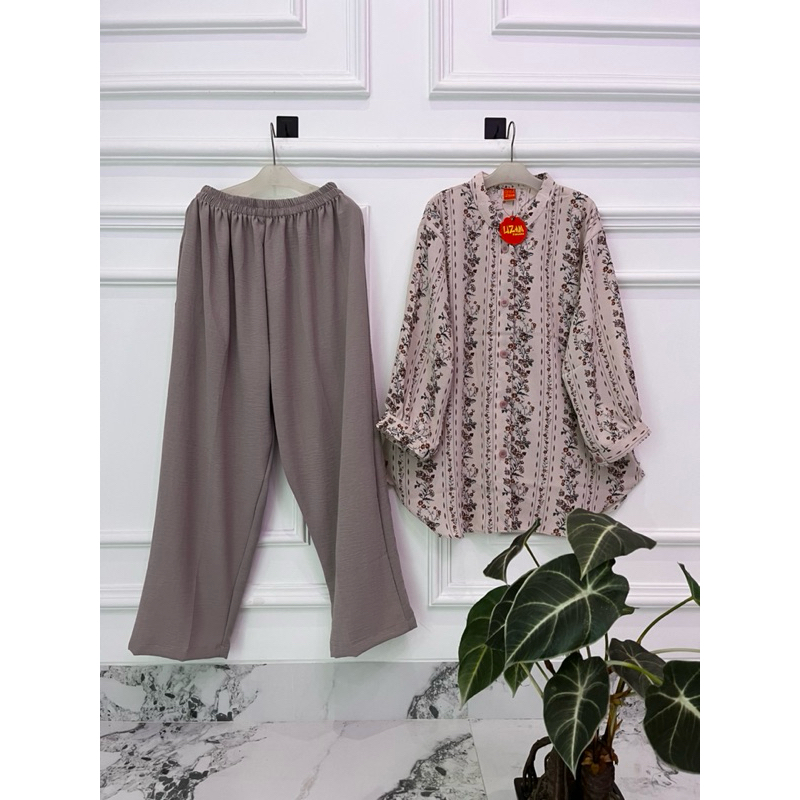 Jual Setcel Kekini Motif Terbaru Bahan Crinkle | Shopee Indonesia
