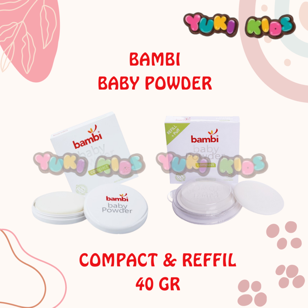 Jual Bambi Baby Powder Compact & Reffil 40gr | Shopee Indonesia