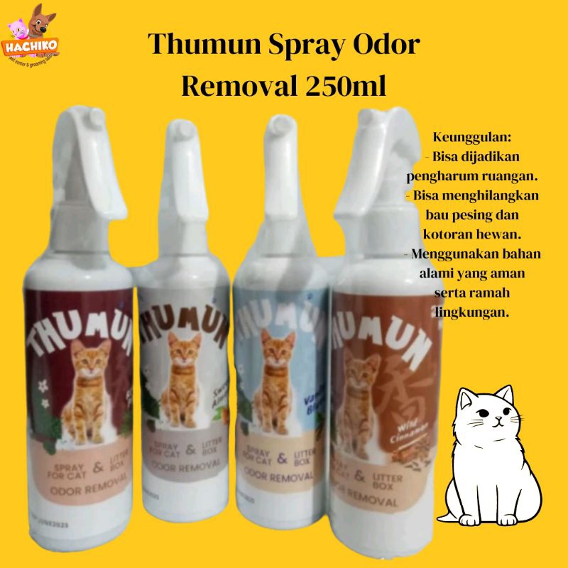 Jual Thumun Spray For Cat & Litter Box 250ML/Penghilang Bau Pesing ...