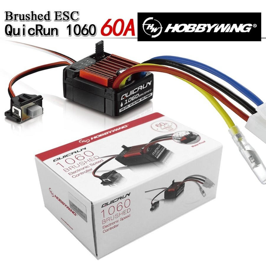 Jual ESC Hobbywing Quicrun 60A 25A 1060 Brushed Controller Speed RC ...