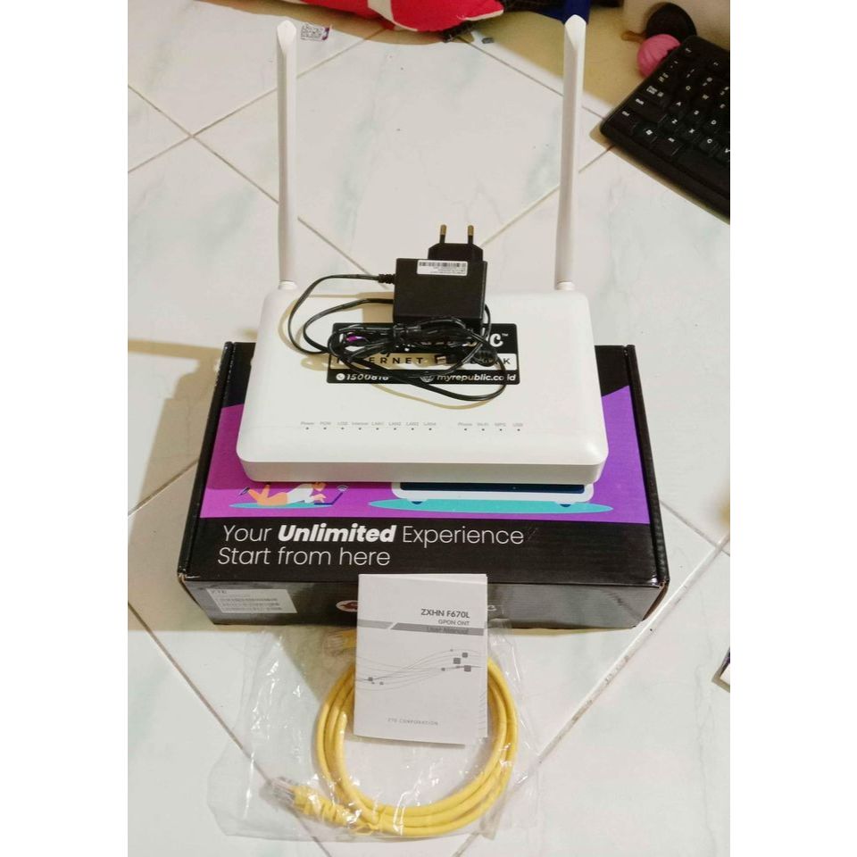 Jual Router ZTE F670L Dual Band 2.4G dan 5G Modem GPON ONT Premium ...