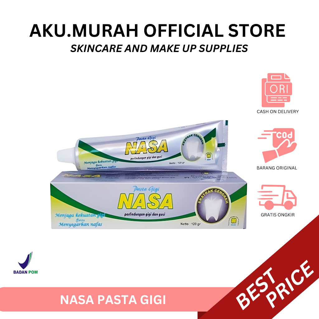 Jual NASA PASTA GIGI | ODOL NASA EXTRA CENGKEH 120 GR | Shopee Indonesia