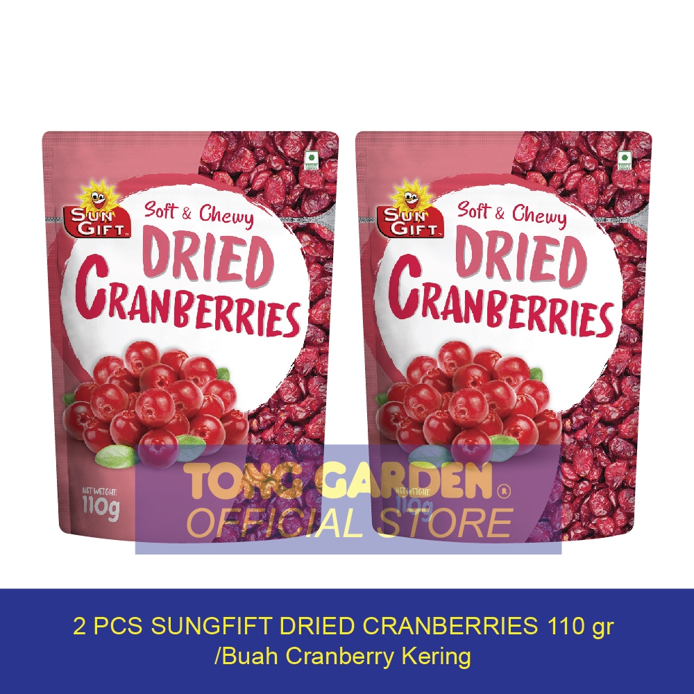 Jual 2 PCS Tong Garden Sun Gift Tong Garden - Dried Cranberry 110 g ...