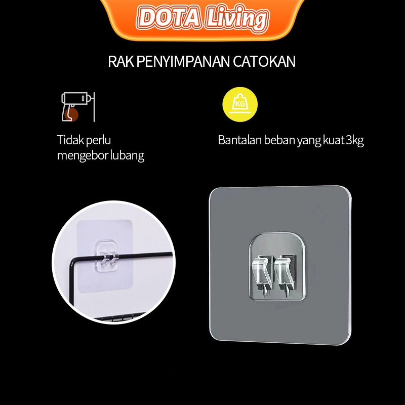 Jual DOTA Living HOOK RAK TEMPELAN HOOK RAK SUDUT GANTUNGAN TEMPEL HOOK ...