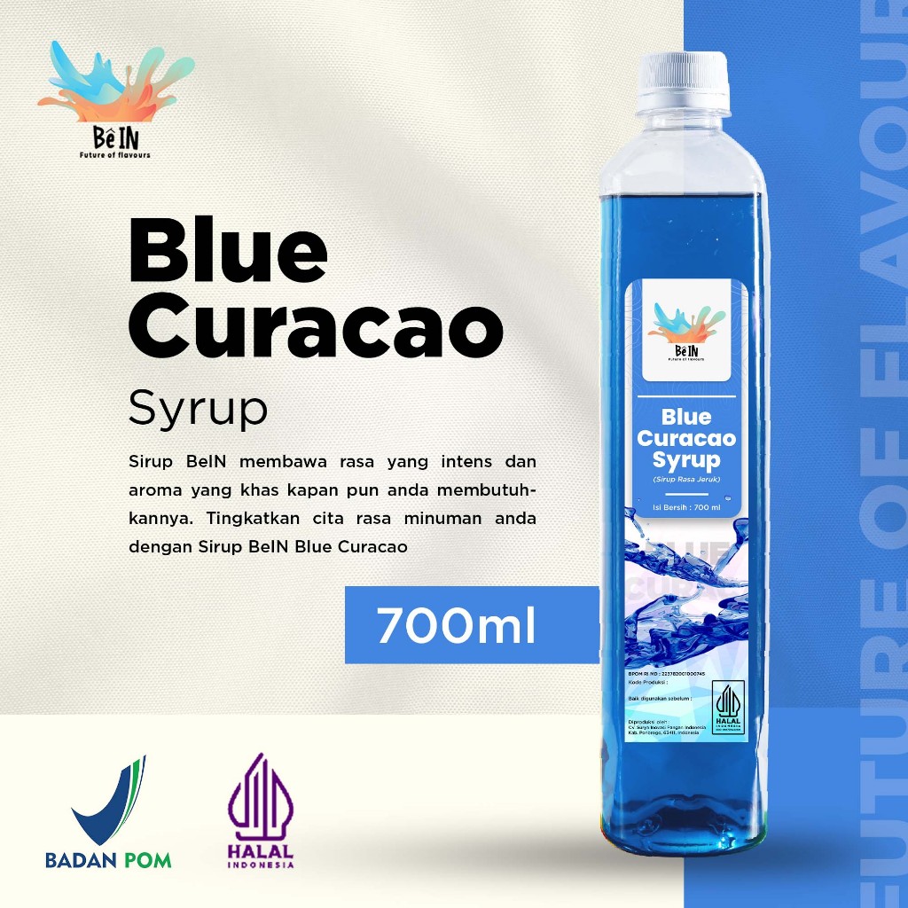 Jual BeIn Blue Curacao Syrup - Sirup Kurasao Biru 750ml | Shopee Indonesia