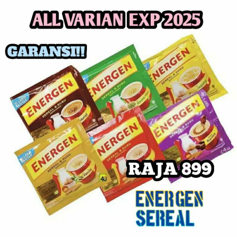 Jual ENERGEN MINUMAN SEREAL RENCENG ISI 10 SACHET | Shopee Indonesia