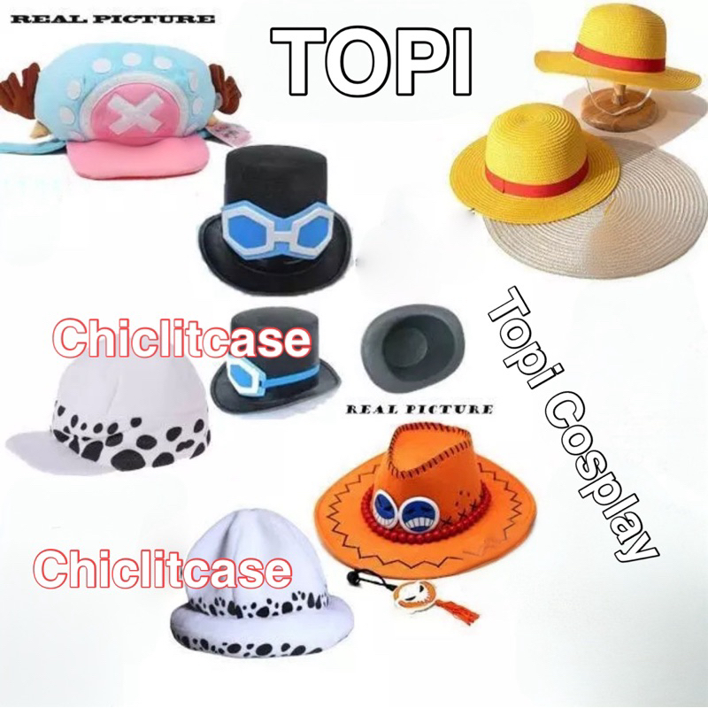 Jual Topi one piece/admiral/bajak laut/copper/ace/lufy anime | Shopee ...