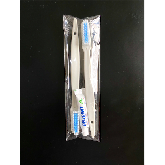 Jual Sikat Gigi Hotel Set / Dental Kit / 2 sikat + 1 Odol Wrap Plastik ...