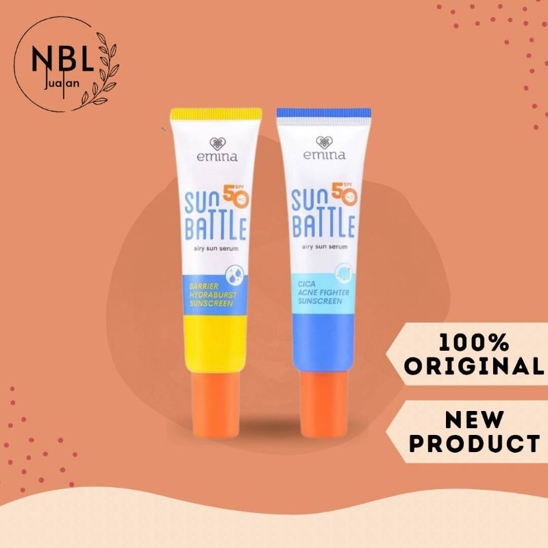 Jual Emina Sun Battle Max Airy Protection SPF 50 PA++++ Sunscreen Cica ...