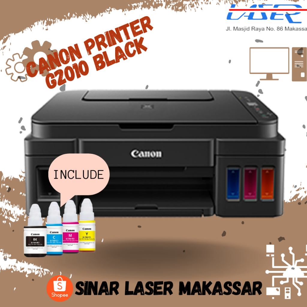 Jual PRINTER CANON G2010 MULTIFUNGSI GARANSI RESMI PRINTER PRINT SCAN ...