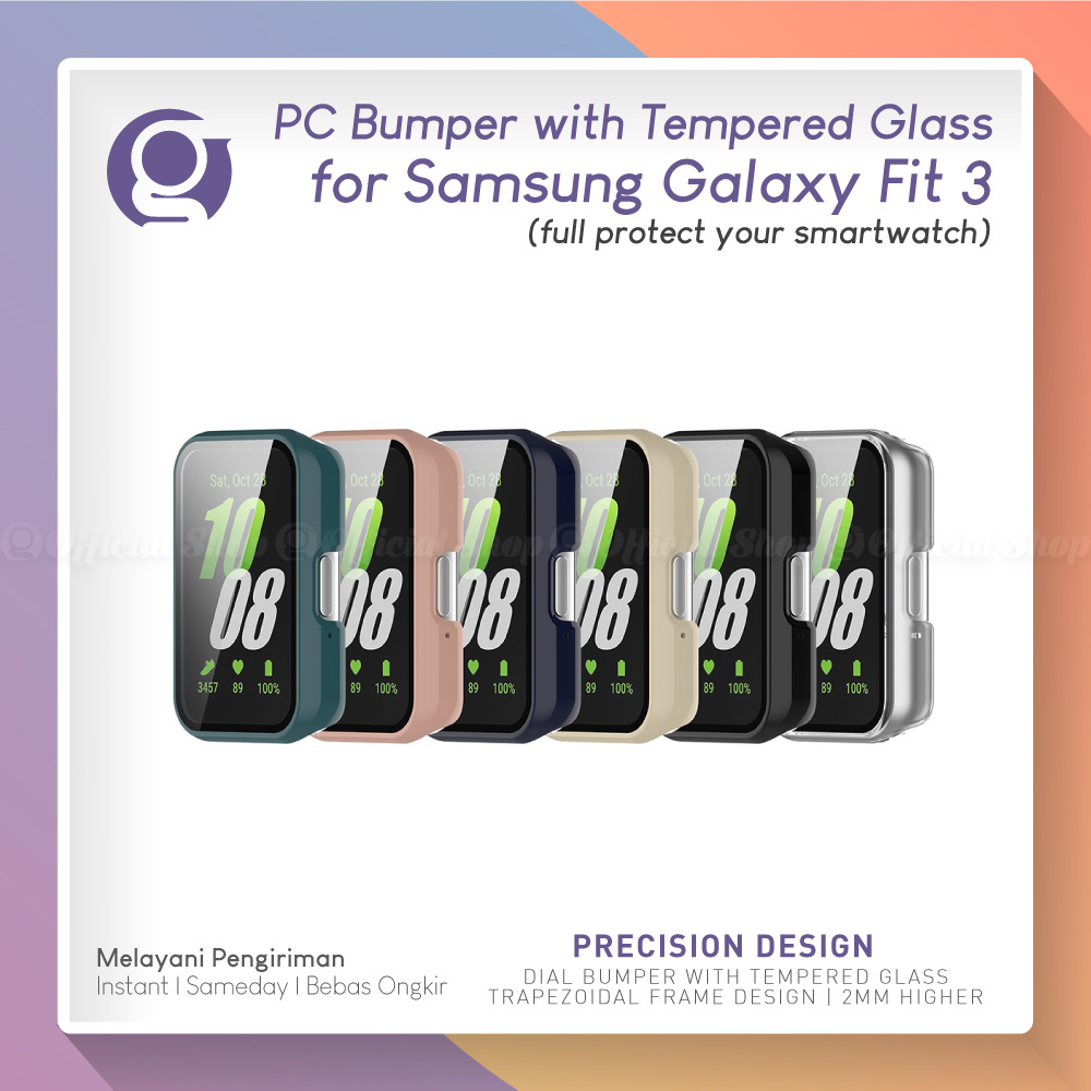Jual Hard Case PC Bumper 2in1 for Samsung Galaxy Fit 3 with Tempered ...