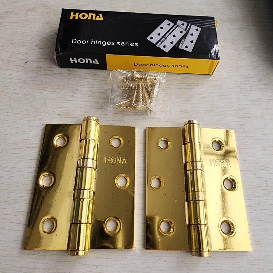 Jual Engsel Tebal HONA 3 INCH KUNING / Engsel jendela pintu 3 Gold ...
